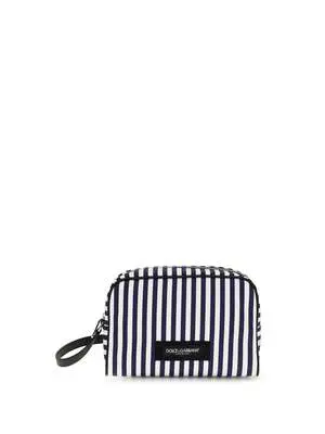 Dolce & Gabbana Striped Poplin Handheld Bag - Multicolor