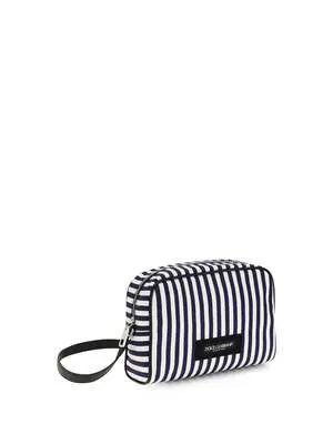 Dolce & Gabbana Striped Poplin Handheld Bag - Multicolor