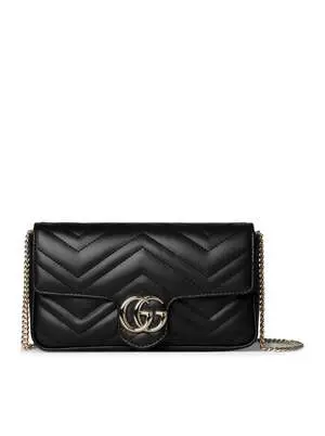 Gucci Gg Marmont Small Shoulder Bag With Card Holder - Multicolor