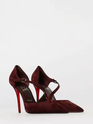 CHRISTIAN LOUBOUTIN Suede Mary Jane Pumps