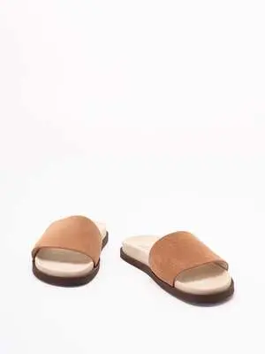Brunello Cucinelli Leather Slides - Multicolor