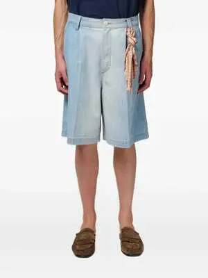 Marni Pleated Wide Leg Bermuda Shorts