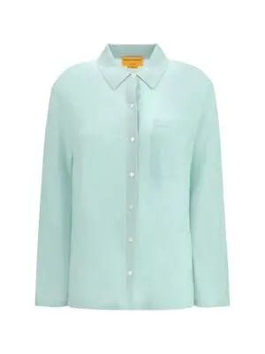 Guest In Residence Cashmere Showtime Shirt - Blue