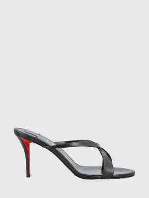 CHRISTIAN LOUBOUTIN Embellished Slingback Sandals - Black