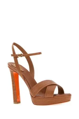 Santoni Leather Laureen Sandals