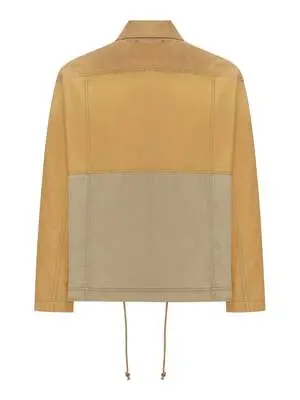 GOLDEN GOOSE Color Block Cotton Utility Jacket