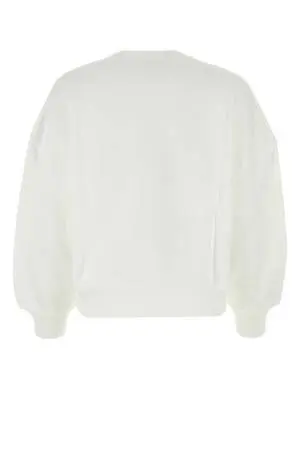 Alexander McQueen Graphic Print Cotton Sweatshirt - White