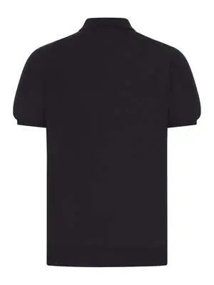 Kiton Solid Color Cotton Knitted Polo Shirt