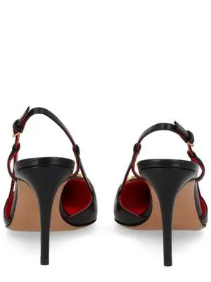 Valentino Garavani Vlogo Signature Slingback Heels - Black
