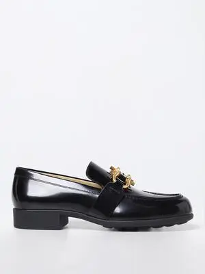 Bottega Veneta Calf Leather Loafers With Gold-tone Hardware - Black