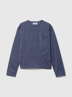 Miu Miu Long Sleeve T-shirt - Blue