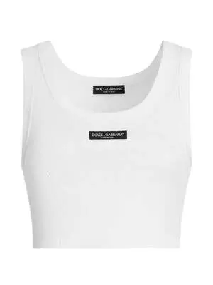 DOLCE & GABBANA DOLCE & GABBANA Ribbed Cotton Tank Top