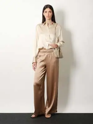 Brunello Cucinelli Silk Trousers