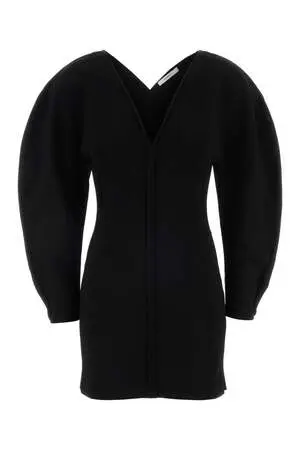 Givenchy Stretch Viscose Blend Cocoon Mini Dress - Black