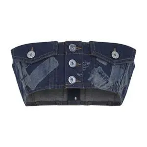 JEAN PAUL GAULTIER Denim Bra Top - Blue