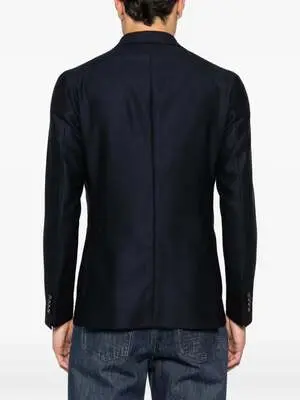 Tagliatore Double Breasted Wool Blazer - Multicolor
