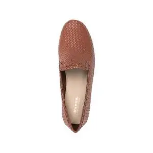 Dragon Diffusion Woven Leather Loafers - Brown
