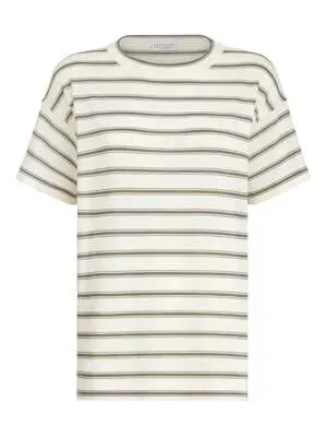 Brunello Cucinelli Wool Striped Sweater - Multicolor