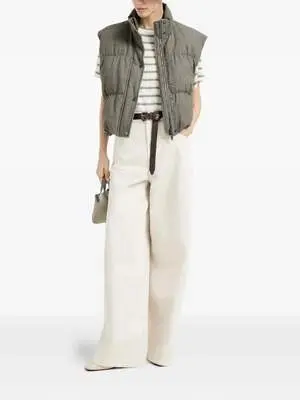 Brunello Cucinelli Wool Striped Sweater - Multicolor