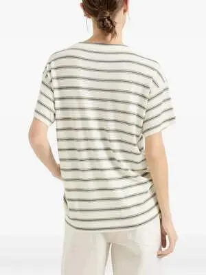 Brunello Cucinelli Wool Striped Sweater - Multicolor