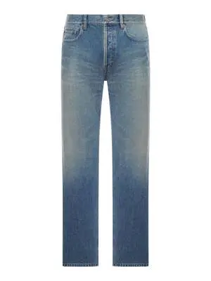 Saint Laurent Mick Long Denim Jeans - Multicolor