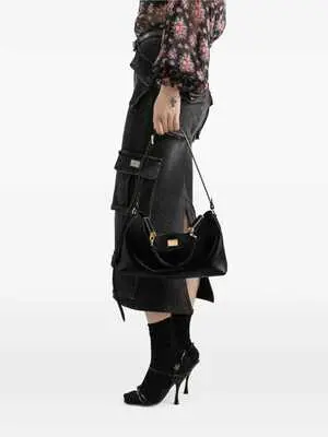 Dolce & Gabbana Vittoria Leather Tote Bag - Black
