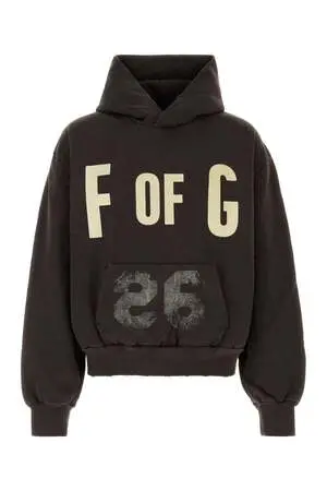 Fear Of God Cotton Hoodie - Brown