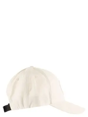 Stone Island Embroidered Compass Logo Cap - Cream