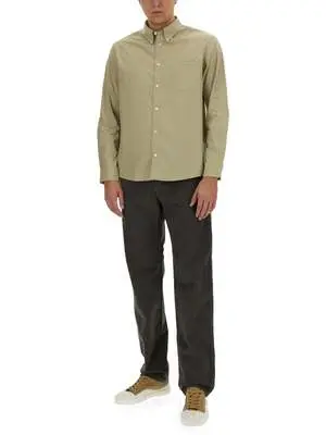 A.p.c. Chuck Pants Regular Fit, Cotton Blend - Gray