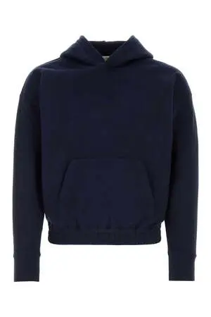 Saint Laurent Dark Cotton Sweatshirt - Blue