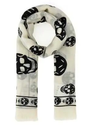 ALEXANDER MCQUEEN Alexander Mcqueen Women Printed Chiffon Foulard