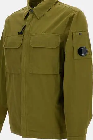 C.P. COMPANY Organic Gabardine Zip-up Overshirt - Multicolor