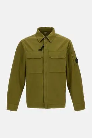 C.P. COMPANY Organic Gabardine Zip-up Overshirt - Multicolor