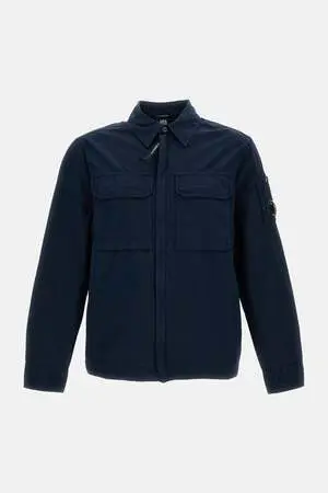 C.P. COMPANY Organic Gabardine Zip-up Overshirt - Multicolor