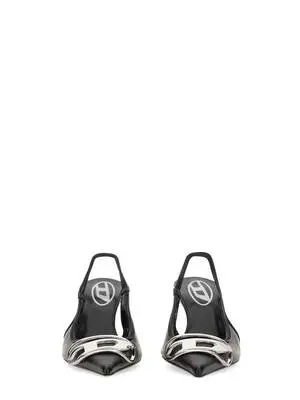 DIESEL® D-venus Sb Slingback Heels - Black