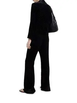 Gucci Gg Stretch Devoré Velvet Trousers