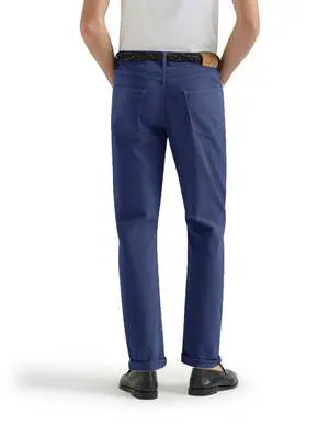 Brunello Cucinelli Five-pocket Garment-dyed Denim Trousers - Blue