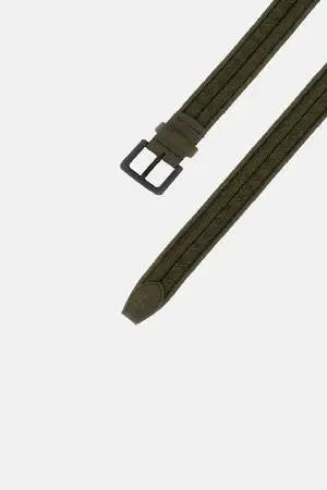 C.P. COMPANY Braided Cotton Belt With Embossed Logo Buckle