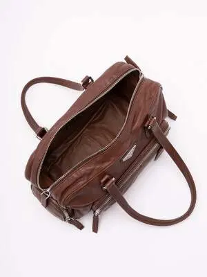 Prada Large Washed Leather Bag