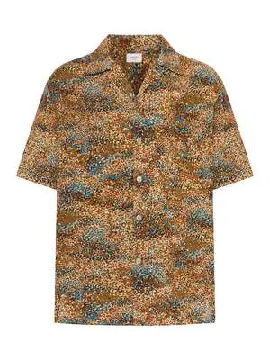 Saint Laurent Micro-patterned Shirt With A Dotted Effect
