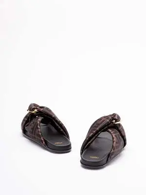 Fendi Monogram Twisted Slides - Multicolor