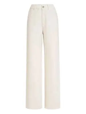 Brunello Cucinelli BRUNELLO CUCINELLI Wide Leg Cotton Pants Multicolor