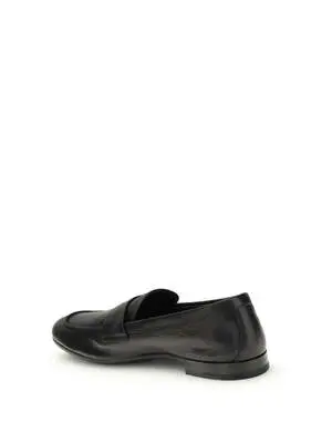 Prada Leather Loafers - Black