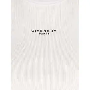 Givenchy Ribbed Knit Sleeveless Racerback Tank Top
