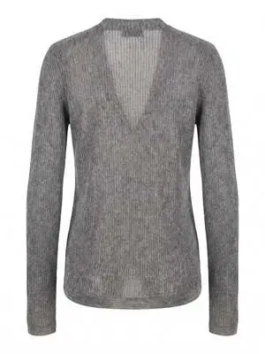 Brunello Cucinelli Ribbed V-neck Sweater - Multicolor