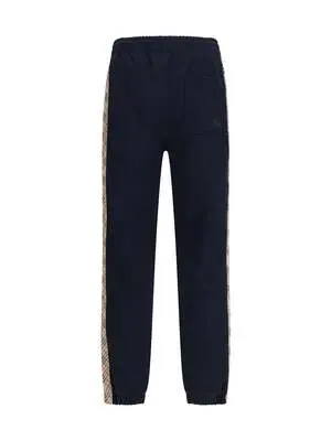 Burberry Jogging Pants Feature Signature Check Tape Along The Sides