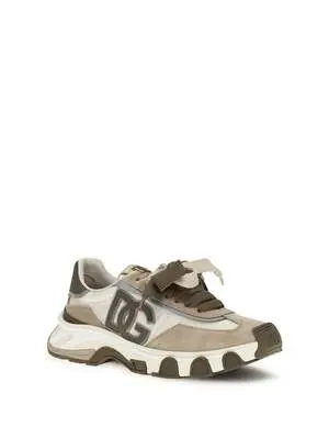 Dolce & Gabbana Leather And Mesh Sneakers - Multicolor