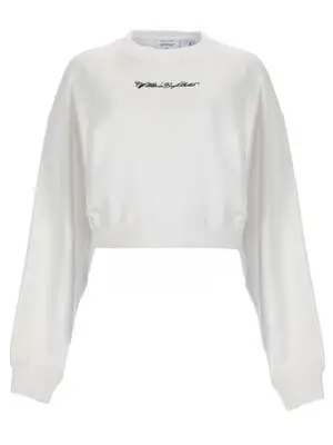 Off-White Sweatshirt With Logo - White