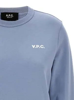 A.p.c. Petit Vpc" Boxy Sweatshirt With Velvet Logo