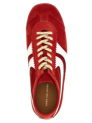 Dries Van Noten Suede Sneakers - Red